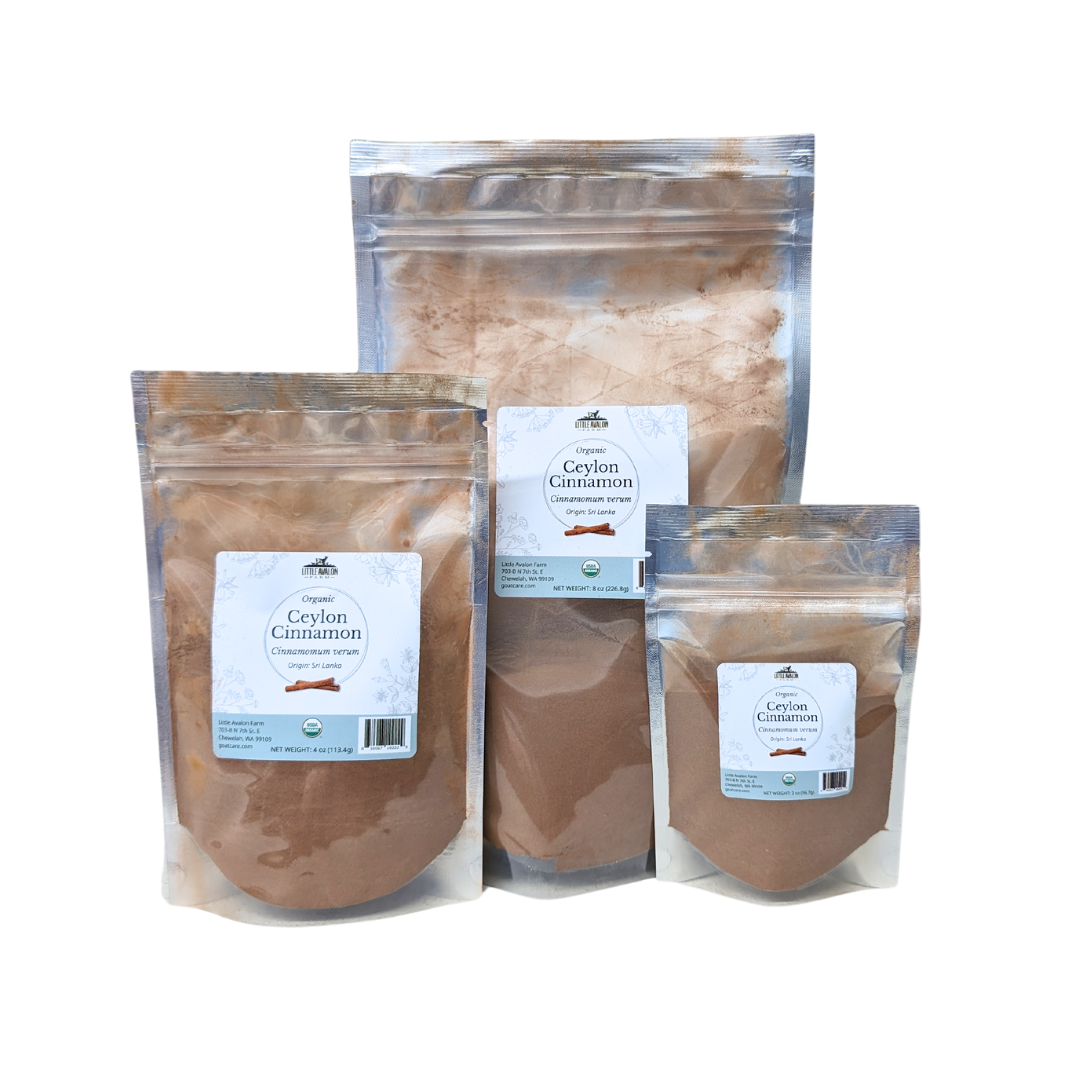 Organic Ceylon Cinnamon Bark Powder by Little Avalon Farm with Bonus D ...